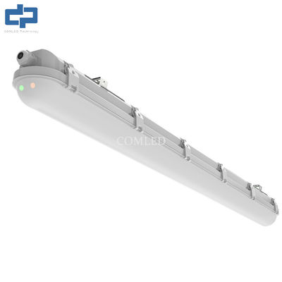 IP65 IK08 5FT 44W LED Batten Fixture For Parking Garage Linkable LED ...